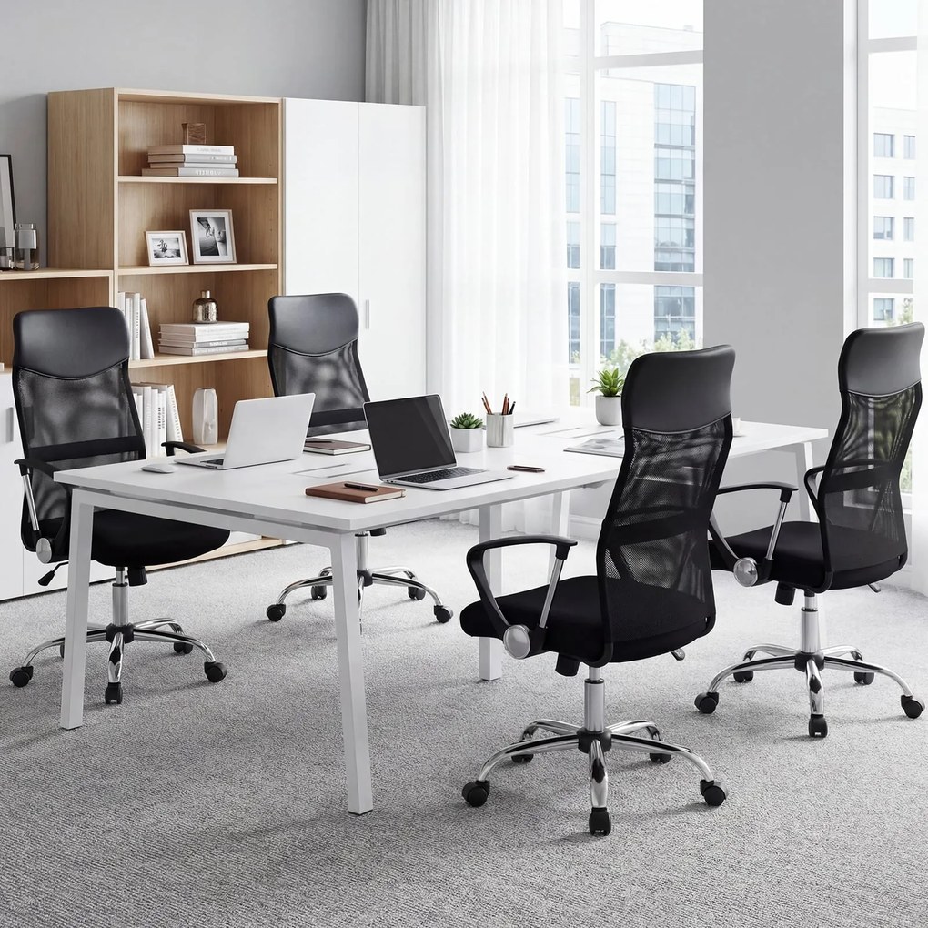 Costway Ergonomická kancelářská židle s funkcí kolébky, výškově nastavitelná