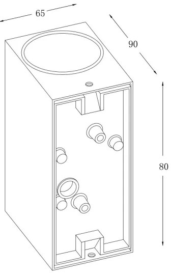 RED -Design Rendl-R12028- LED Venkovní nástěnné svítidlo KUBI 2xLED/3W/230V IP54