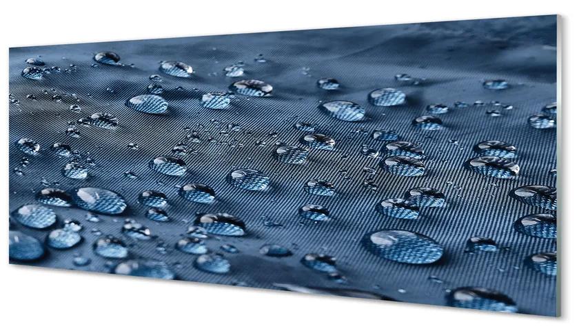 akrylový obraz Vodní kapky makro 120x60 cm