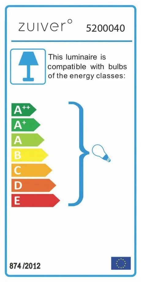 Bílá stolní lampa Zuiver Moody
