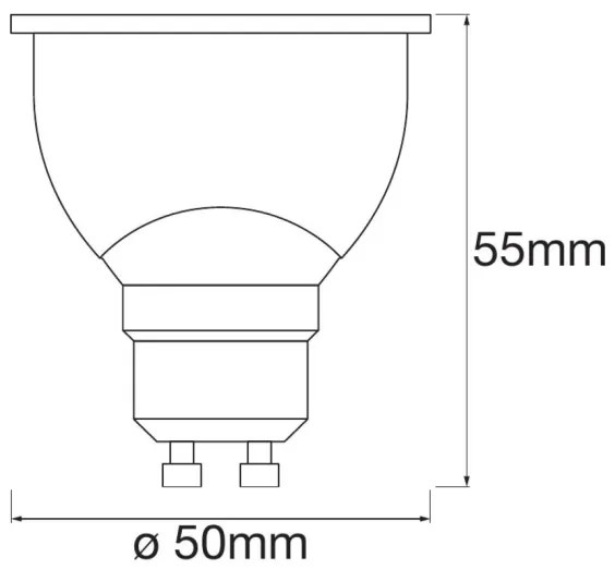 SADA 3x LED RGBW Stmívatelná žárovka SMART+ GU10/4,9W/230V 2700K-6500K- Ledvance