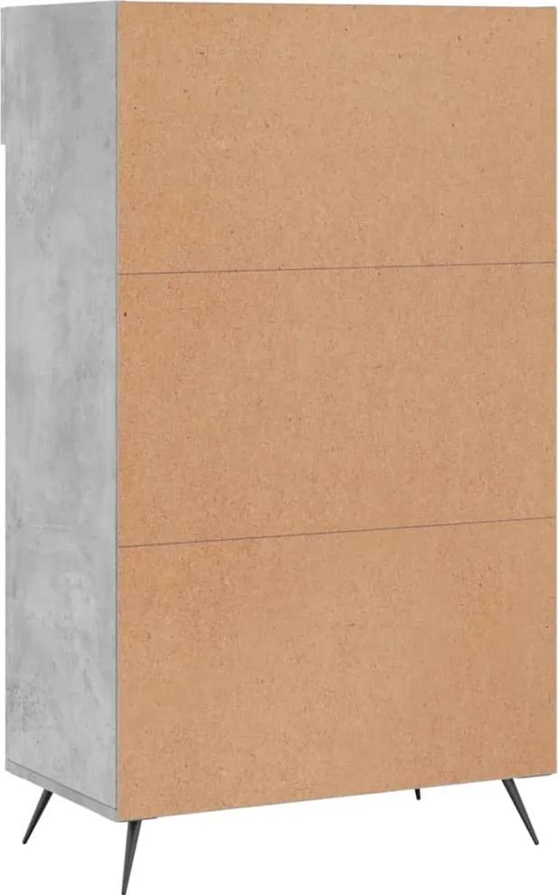 vidaXL Botník 60 x 35 x 105 cm kompozitní dřevo [829584] Barva: Betonová šedá