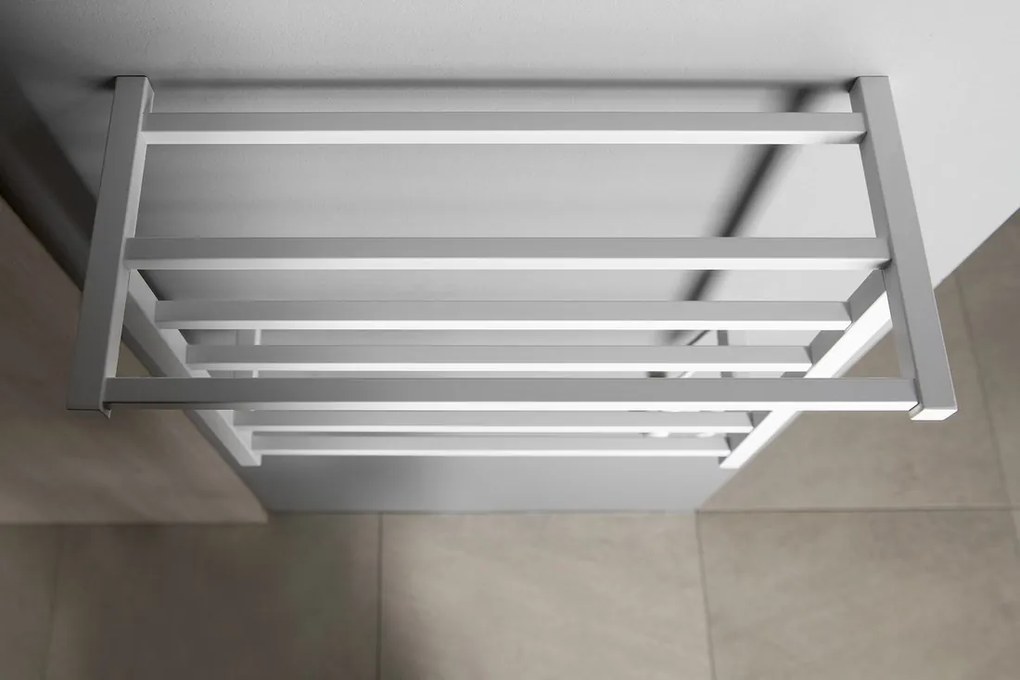 Sapho, ELZOR Elektrický sušák ručníků 500x470mm, 60W, bílá matná, EB500