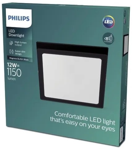 Philips - LED Stropní svítidlo MAGNEOS LED/12W/230V 2700K černá