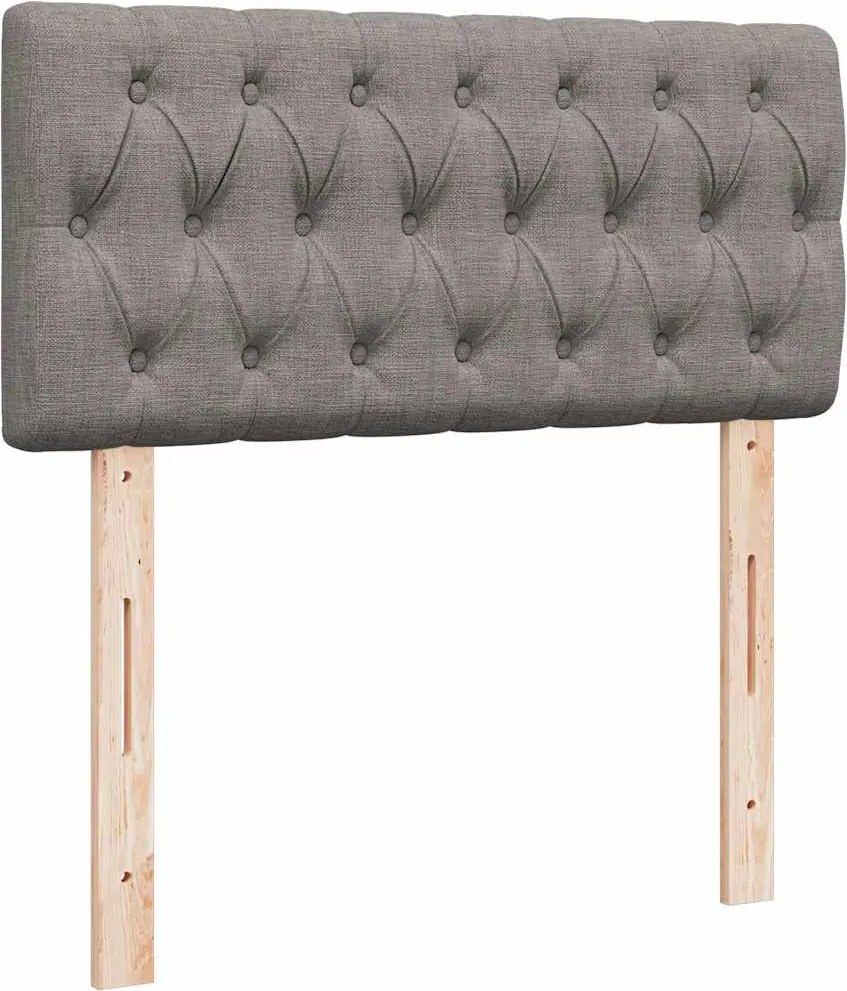 Box spring postel s matrací taupe 80x200 cm textil 3287294