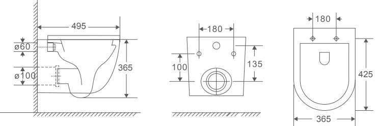 Hydroland Závěsná WC mísa se SoftClose sedátkem Karat, bílá