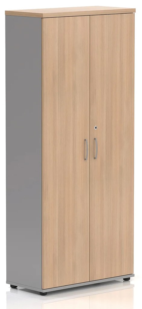 NABYTEK-DESIGNOVY.CZ - S585 03 - Kancelářská skříň Komfort, 80x38,5x183,5 cm, dveře 5/5 , calvados