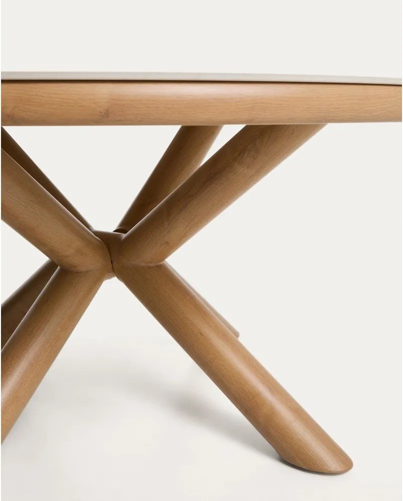 Kulatý zahradní jídelní stůl s keramickou deskou ø 148 cm Mirtia – Kave Home