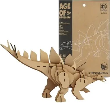 RAPPA Dřevěné 3D puzzle Stegosaurus / 41 dílků
