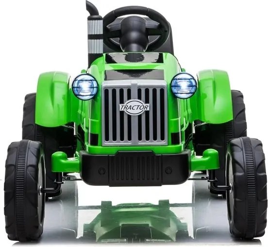 LEAN CARS Bateriový traktor s přívěsem CH9959 zelený