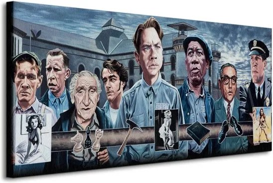 Obraz na plátně Vykoupení z věznice Shawshank Reed Justin 100x50cm WDC93010
