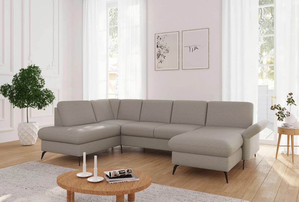 XXXLutz SEDACÍ SOUPRAVA, textil, šedohnědá Sit & More - Sedací soupravy - 0001440161B4