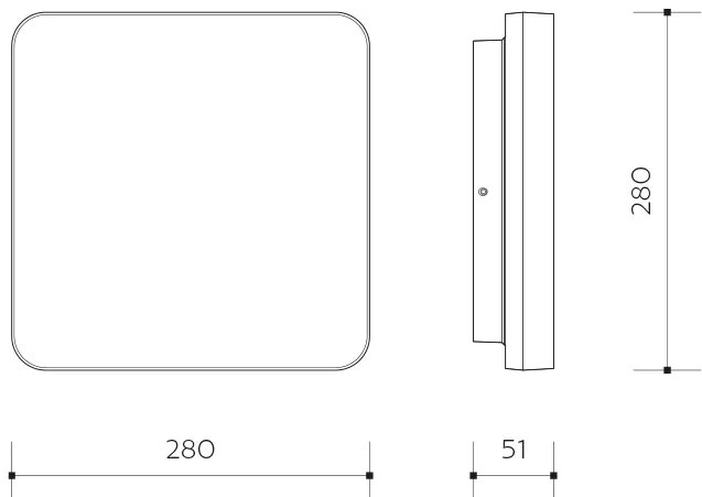 Přisazené chytré LED svítidlo ADAM 280 SMART Tuya Wifi