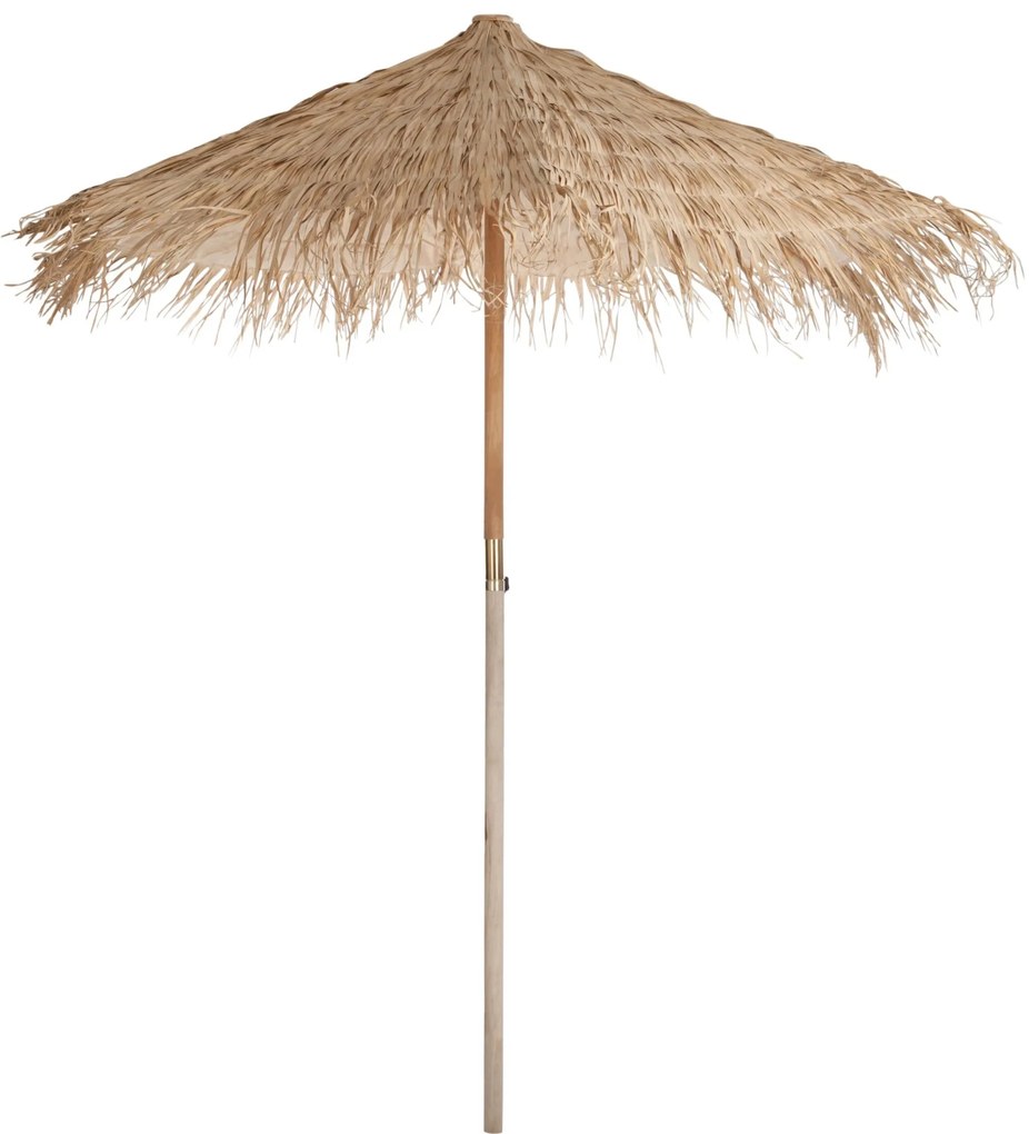Přírodní slaměný dekorační slunečník Straw L - ∅ 290*240 cm
