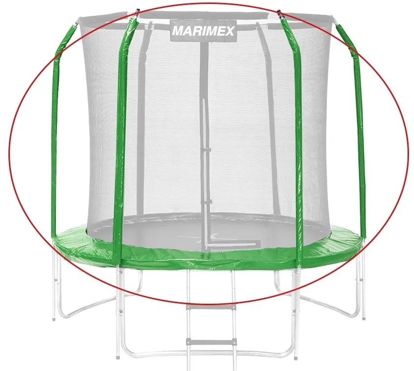 Marimex | Sada krytu pružin a rukávů pro trampolínu 244 cm - zelená | 19000779