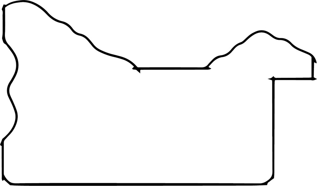 DANTIK - Zarámované zrcadlo - rozměr s rámem cca 50x100 cm z lišty KOSTELNÍ malá modrá (3166)