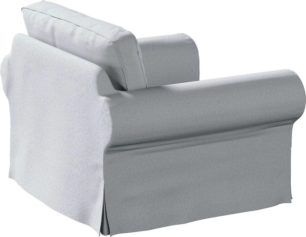 Potah na křeslo IKEA Ektorp barva šedá látka pletený vzor
