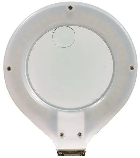 LED Stolní lampa s lupou LED/6,5W/230V bílá