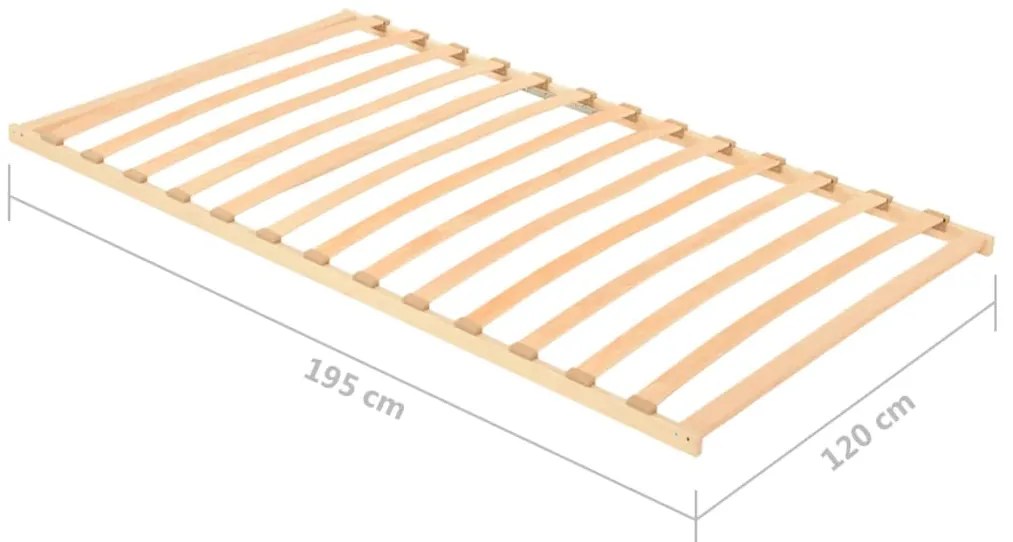 vidaXL Marketos Lamelový rošt postele s 13 lamelami 120 x 200 cm