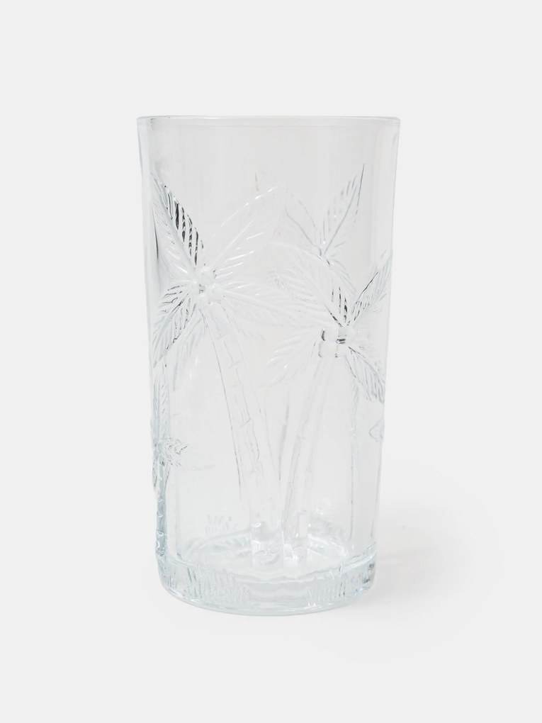 Sinsay - Sada sklenic s reliéfním vzorem palem 4 pack - clear