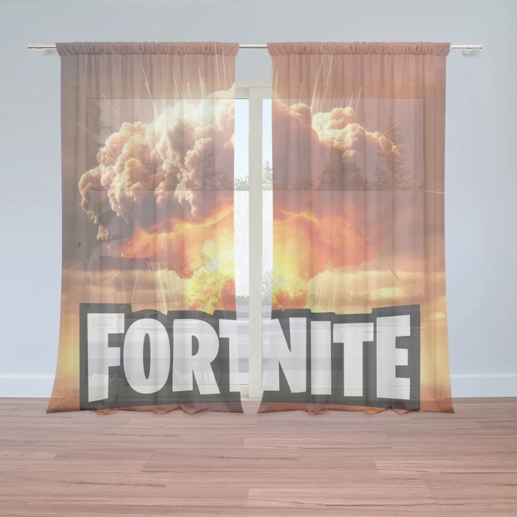 Sablio Záclony FORTNITE Exploze: 2ks 150x250cm