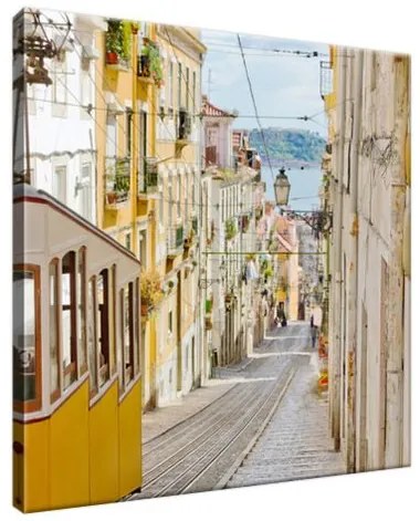 Tištěný obraz Krásná ulice v Lisabonu Portugalsko 30x30cm 2036A_1AI