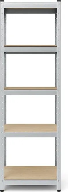 Regál 180x40x40 cm zinkovaný 5-policový, nosnost 875 kg - 2ks