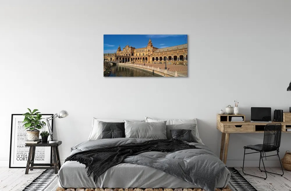 Obrazy na plátně Spain Old Market City 120x60 cm