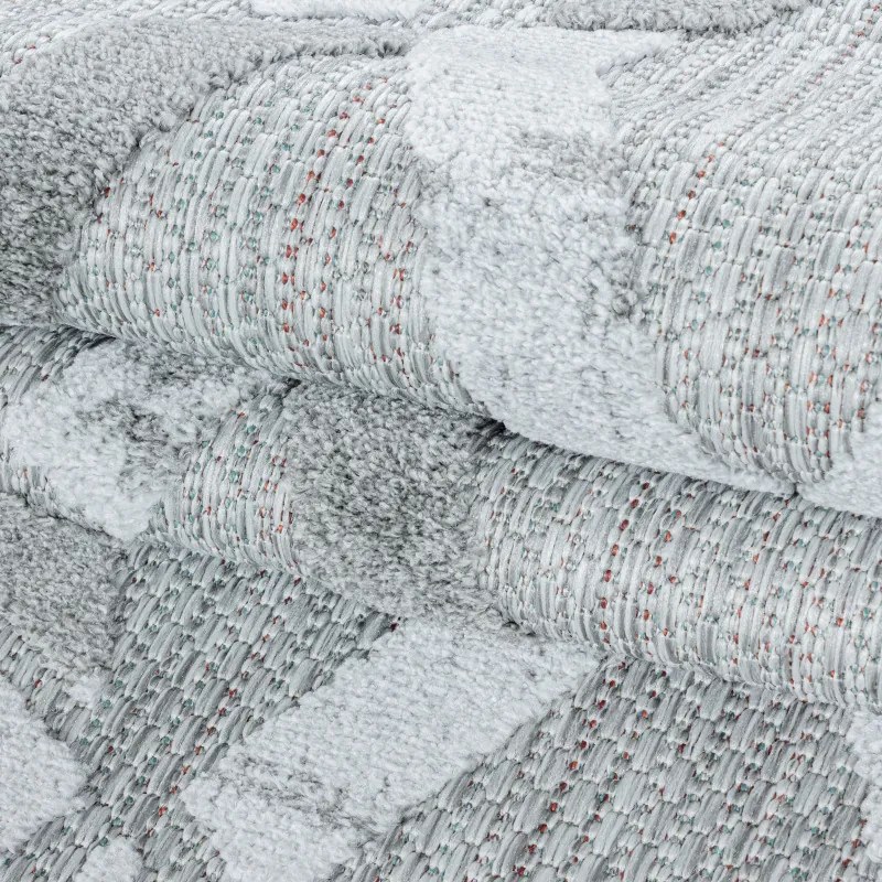 Ayyildiz, Kusový koberec Bahama 5158 Grey – na ven i na doma, 80x250, šedá, chodba / předsíň