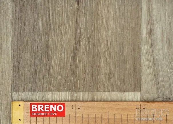Breno PVC TOPTEX Lime Oak 069L – jemný hnědo-šedý dekor, šíře 400 cm