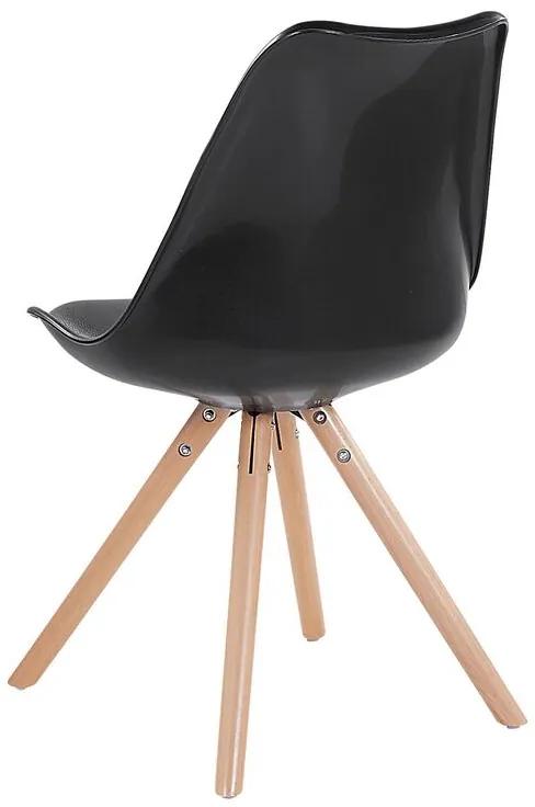 Set 2 ks. jídelních židlí Doha (černá). 1035623
