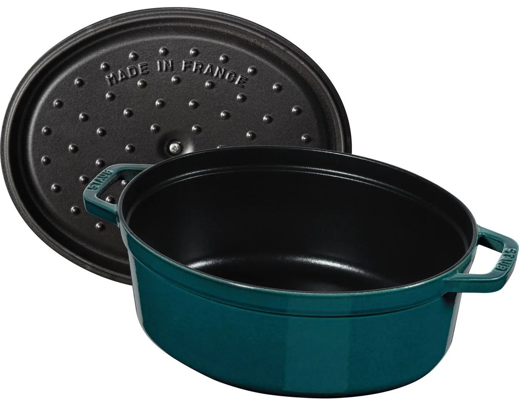 Staub Cocotte hrnec oválný 31 cm/5,5 l mořská modř, 1103137