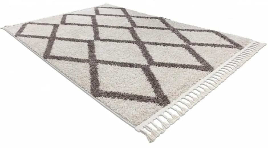 Kusový koberec Shaggy Ariso krémový 60x200cm