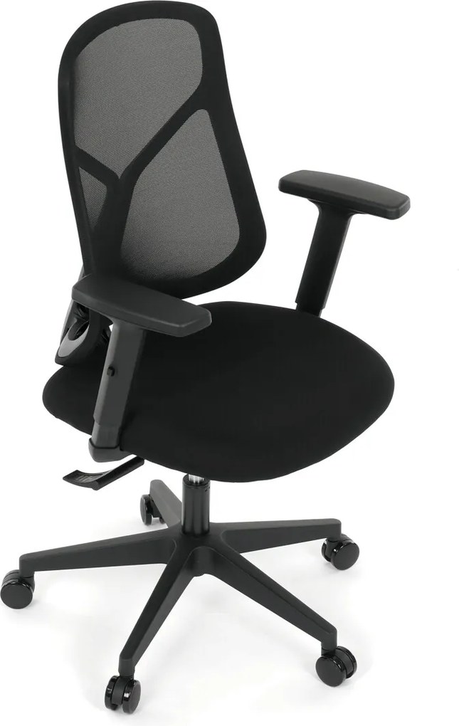 Ergonomická kancelářská židle NOMI - černá síťovina