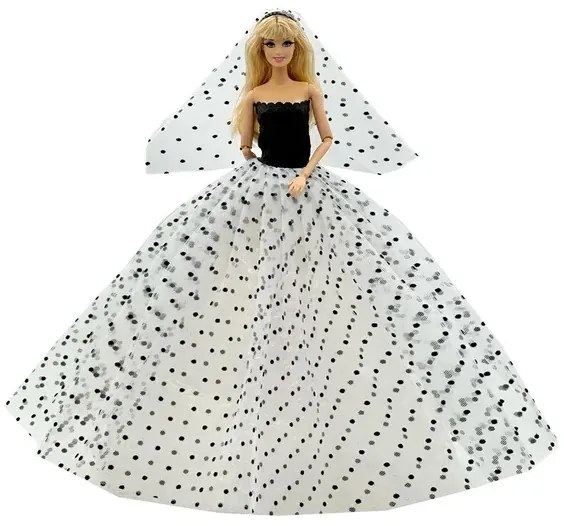 Šatičky  a botičky pro panenky Barbie (30 cm) Barva: K