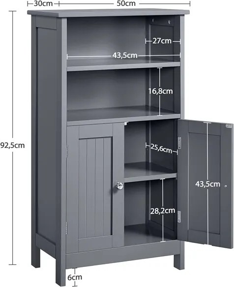 Koupelnová skříňka – tmavě šedá (266683120679)