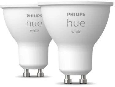 LED žárovka GU10 Philips Hue 2ks 4,2W (50W) teplá bílá (2700K) stmívatelná