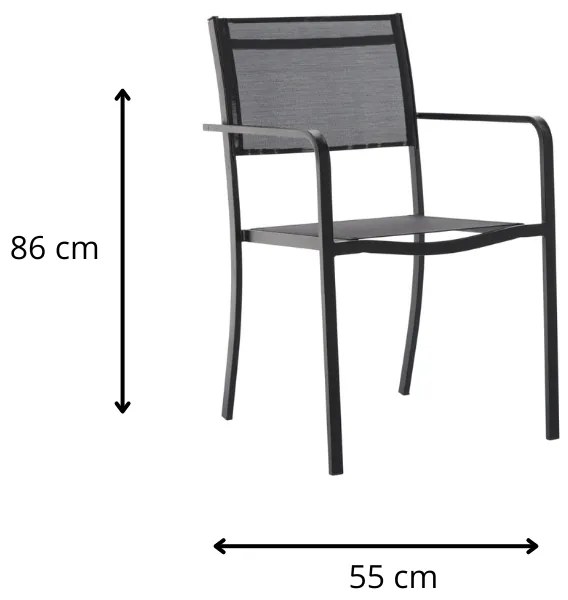 Zahradní židle Rodev černá