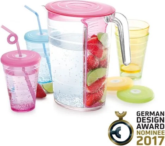TESCOMA Džbán myDRINK 2,5 l, 4 poháry s víčkem, zelená