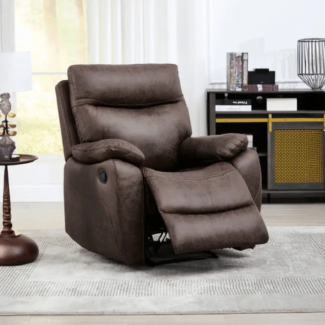 Polohovací křeslo hnědé TV-4092 BR3
