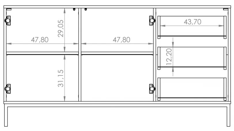 Komoda QUARTY QT-01