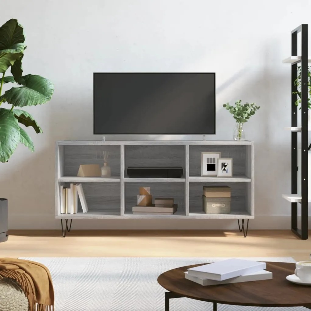 vidaXL TV skříňka 103,5 x 30 x 50 cm kompozitní dřevo [826993] Barva: hnědý dub