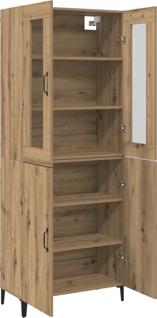 Vysoký bufet 2 ks Artisanový dub 69,5 x 34 x 180 cm 3394588