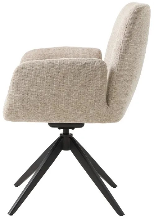 Designová otočná židle Talaith písková