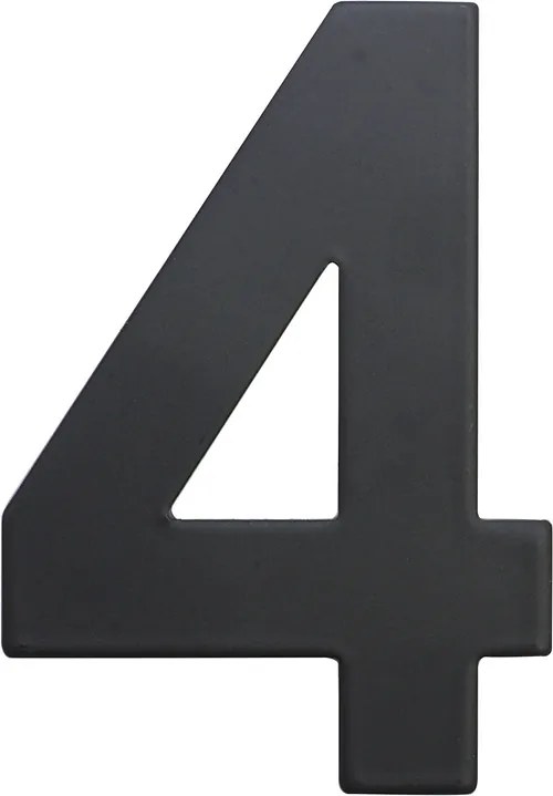 Domovní číslo "4", RN.75L, černá