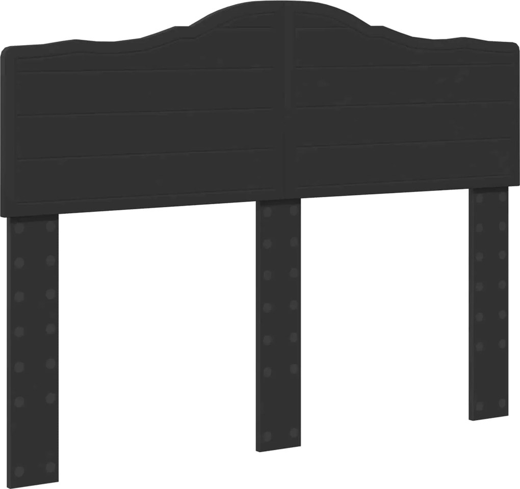 Rám postele s čelo Černá 120 x 200 cm Masivní borové dřevo 3412917