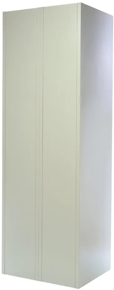 Rauman Kovová šatní skříň s dřevěnými dveřmi, 60 x 50 x 180 cm, cylindrický zámek - buk