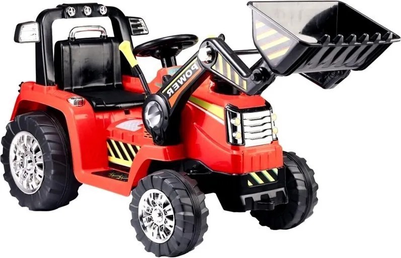 LEAN CARS Elektrický traktor na baterie ZP1005 pro děti červený