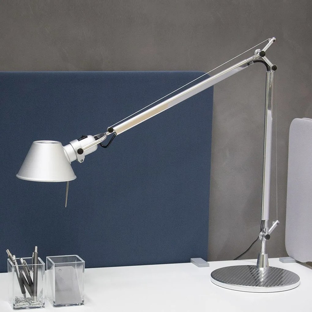 Artemide A001000 + A004030 Tolomeo, designová stolní lampa, 1x77W E27, hliník, 122 cm