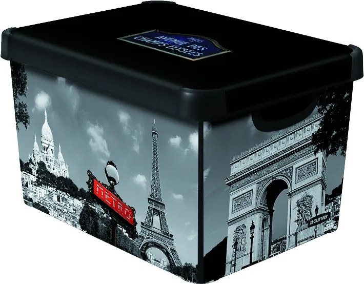 Curver PARIS dekorativní úložný box S 04710-P35